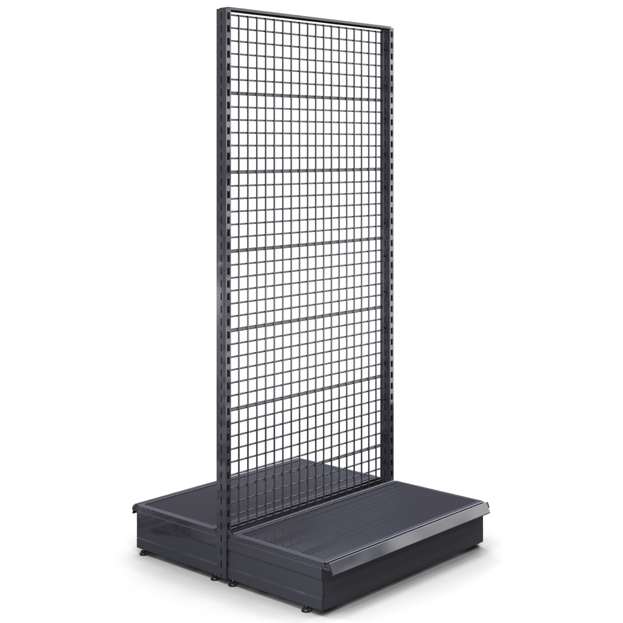 BROOKLYN | Gitter Mittelraumregal | B100xH225cm | Komplett Set ...