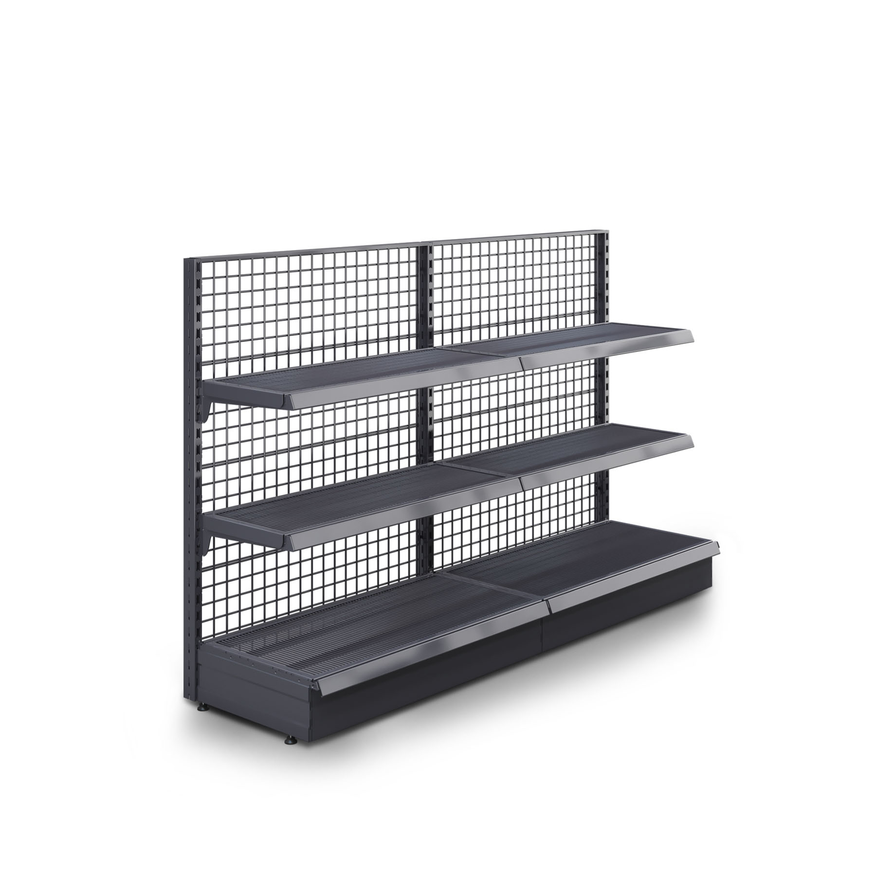 BROOKLYN | Gitter Wandregal | B200xH135cm | Inkl. 2 Regalböden ...