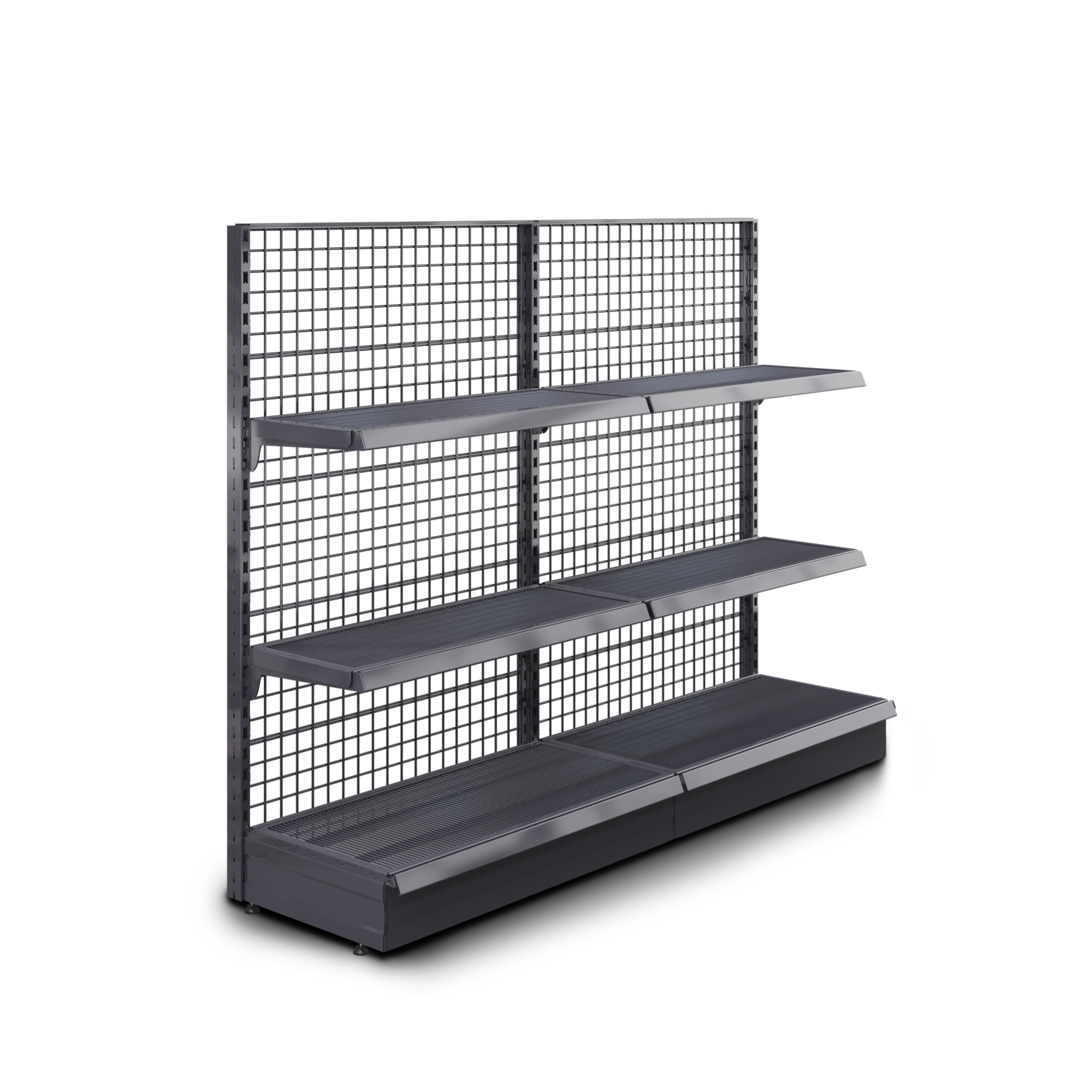 BROOKLYN | Gitter Wandregal | B200xH165cm | Inkl. 2 Regalböden ...