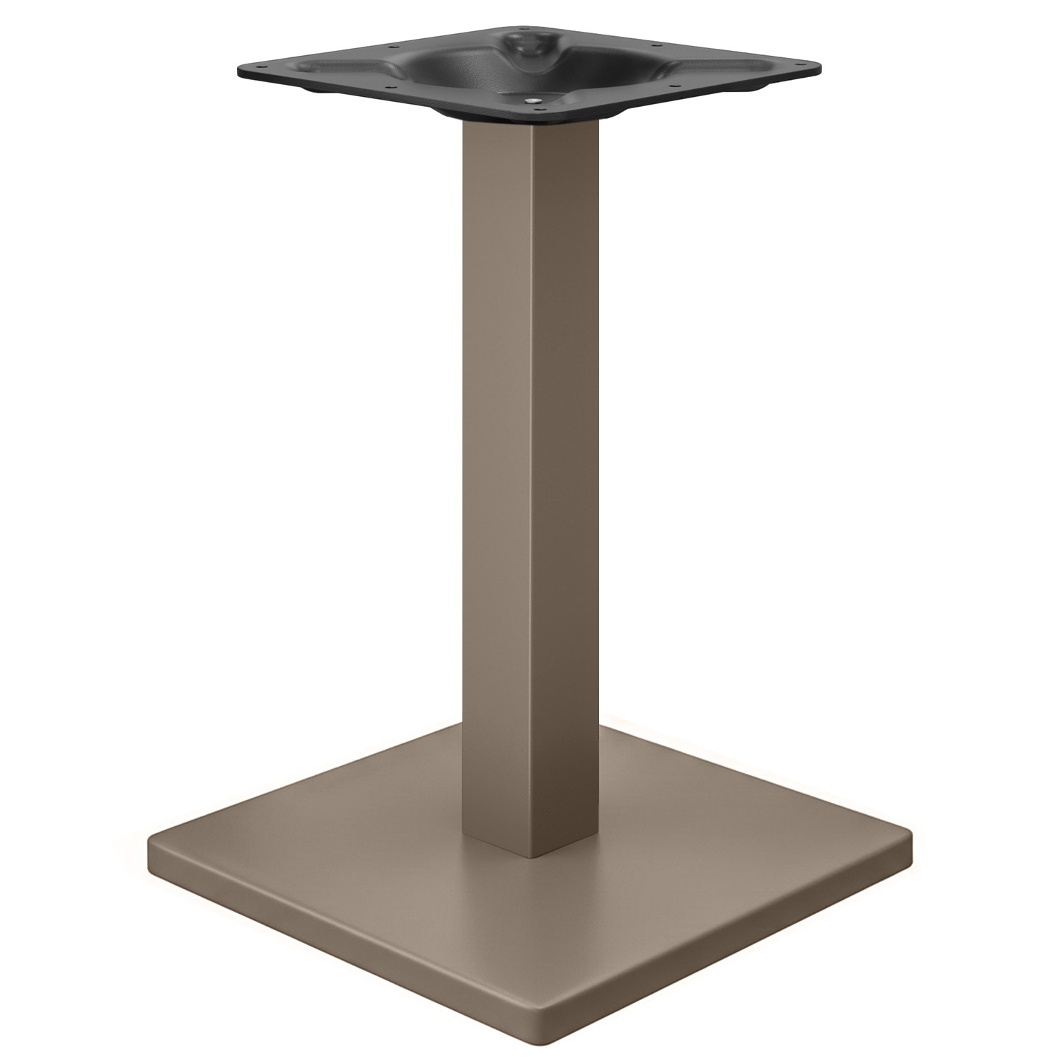 MADRID | Bistrobordstel | Taupe | Højde: 72 cm | Søjle: 6 x 6 cm | Fod ...