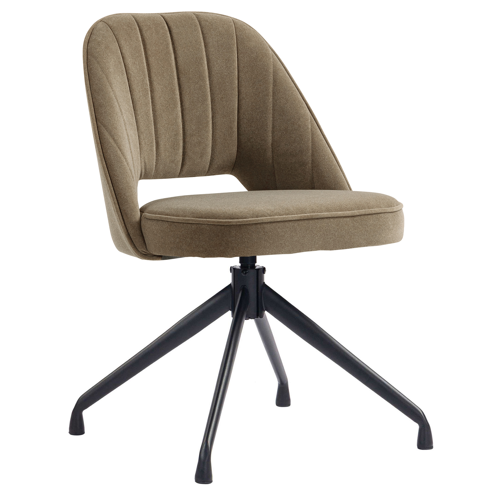 Sophie | Hotelstoel | Taupe | Fluweel | Draaivoet - GGM Möbel ...